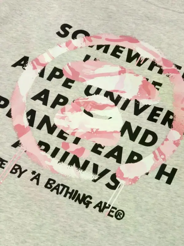 AAPE BY *A BATHING APE Moonface-print T-shirt