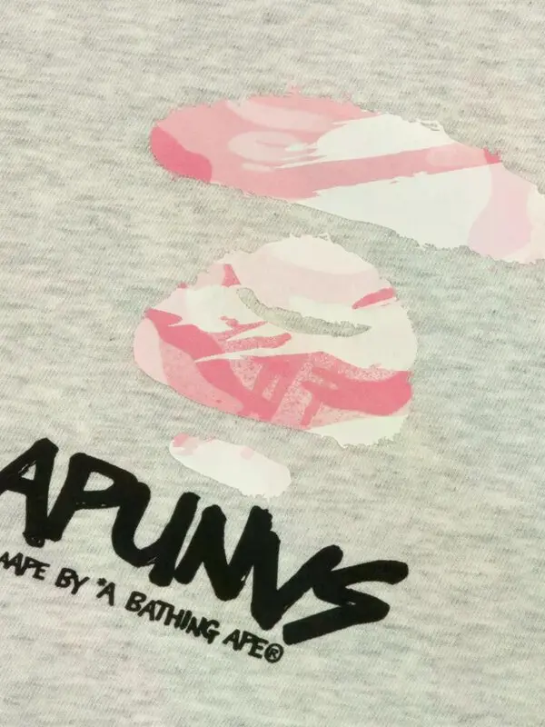 AAPE BY *A BATHING APE Moonface-print T-shirt
