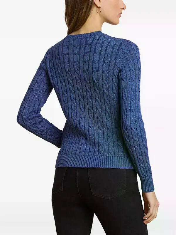 Ralph Lauren Cable-knit Logo-embroidered Cardigan