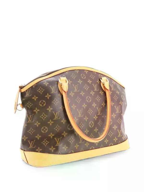 LOUIS VUITTON Lockit Handbag Monogram Canvas Horizontal Satchel