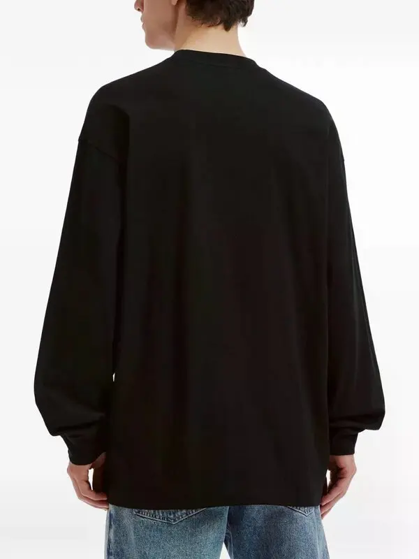 FINGERCROXX X A Bathing Ape Logo-print Long-sleeve T-shirt - Black