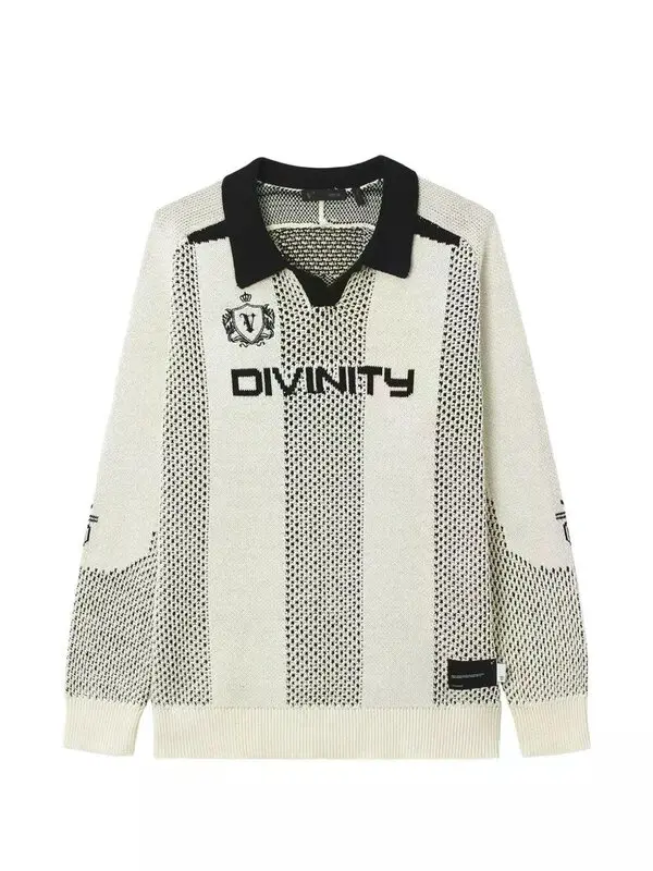 FIVE CM Striped Intarsia-knit Sweater