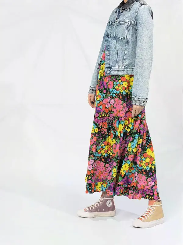 Stella McCartney Two-tone Cropped Denim Jacket