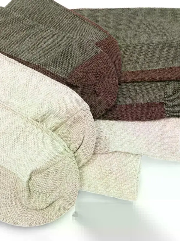 ZIGGY CHEN Contrast Panel Socks
