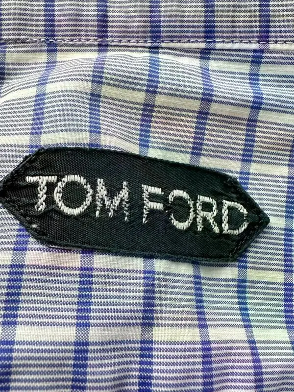 TOM FORD Plaid Button-down Shirt