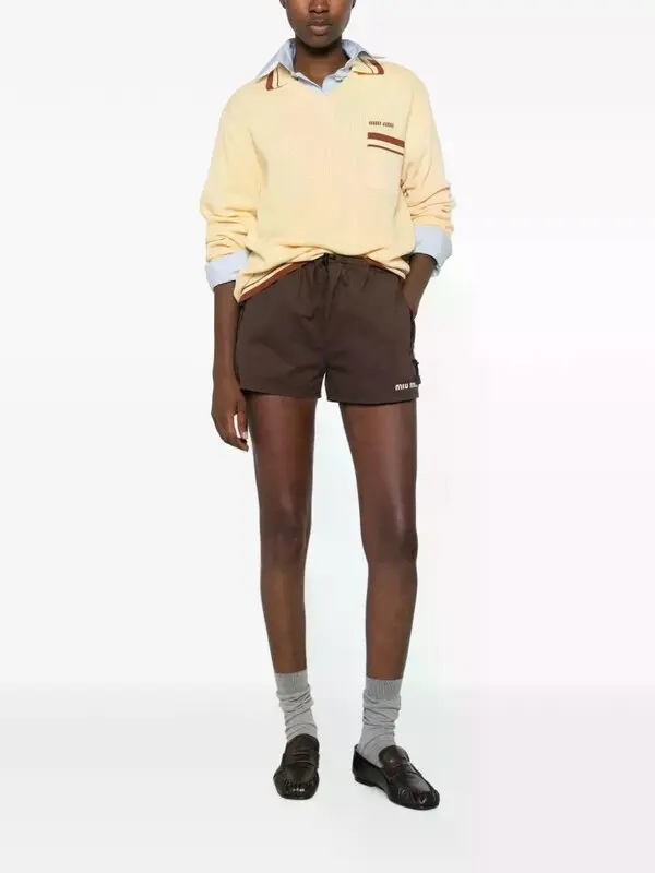Miu Miu Logo-print Shorts
