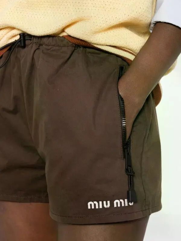 Miu Miu Logo-print Shorts