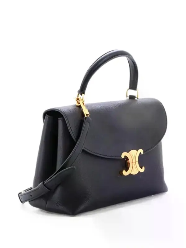 Celine Nino Top Handle Bag Leather Medium Satchel