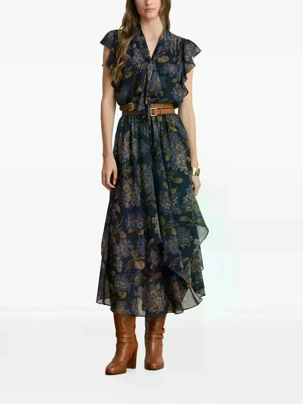 Ralph Lauren Floral-print Asymmetric Dress