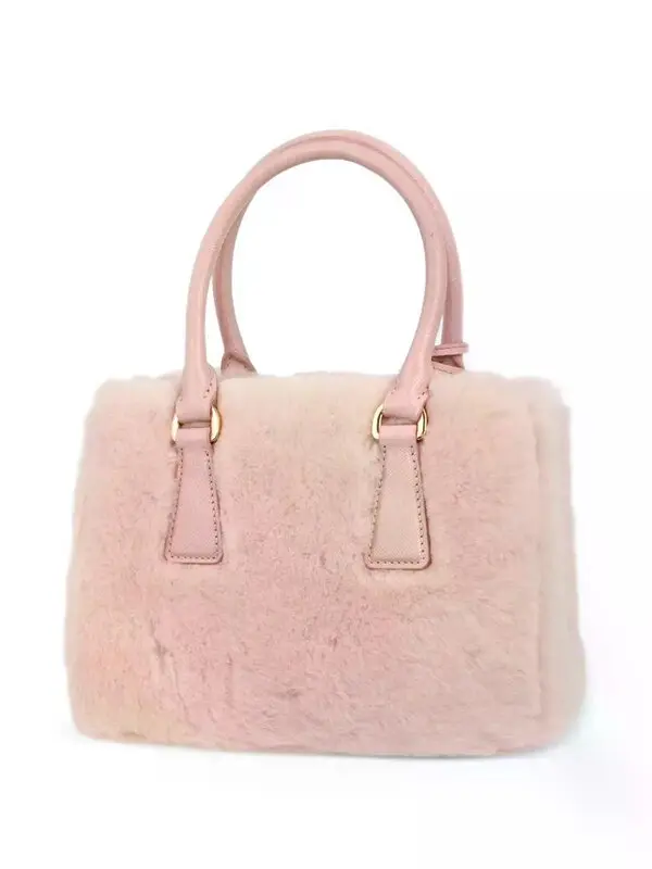 Prada Shearling Tote Bag - Pink