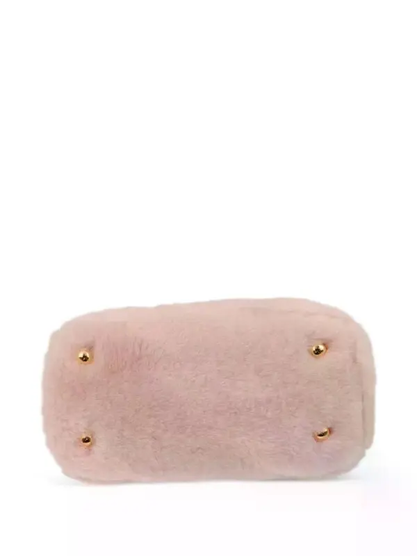 Prada Shearling Tote Bag - Pink