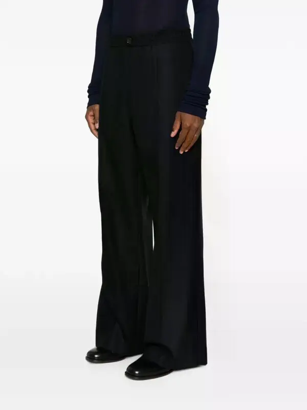 SPINA Pinstripe Wide-leg Trousers