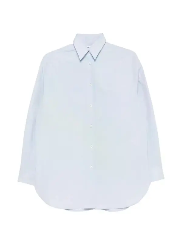 JIL SANDER Button-down Long-sleeve Shirt - Blue