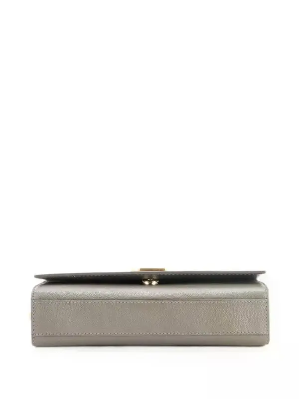 Saint Laurent Classic Monogram Grainy Leather Small Crossbody Bag