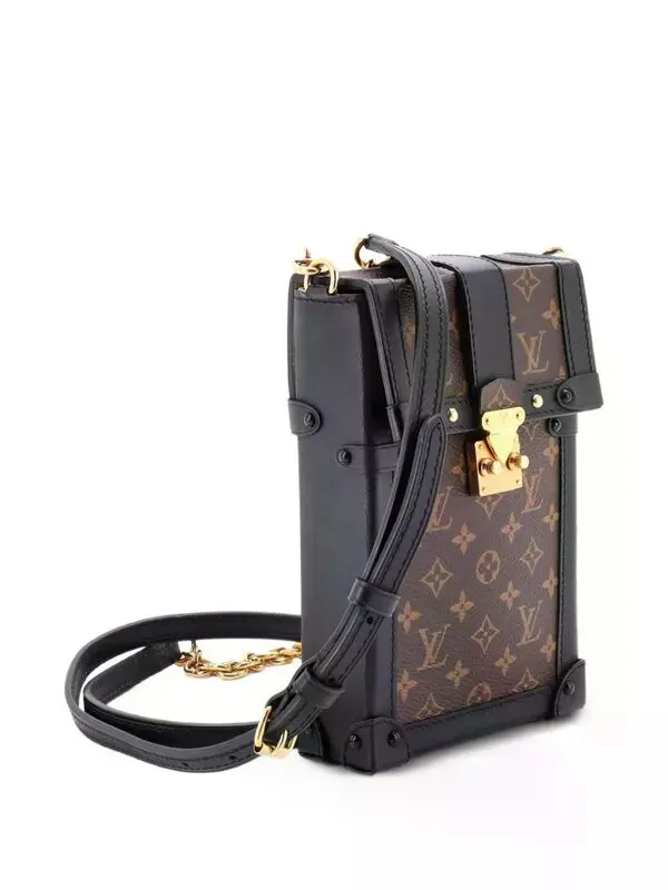 LOUIS VUITTON Vertical Trunk Pochette Monogram Canvas Crossbody Bag - Brown