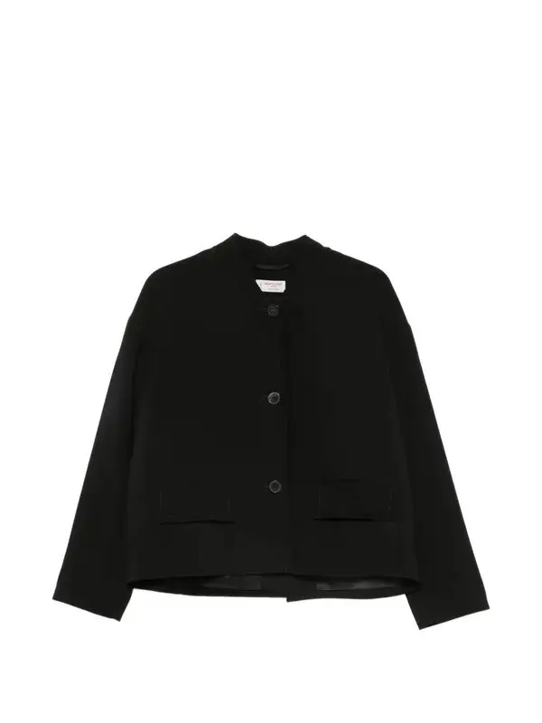 Alberto Biani Button-up Flap-pocket Jacket - Black