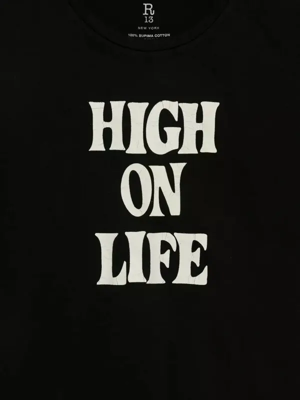 R13 Slogan-print T-shirt