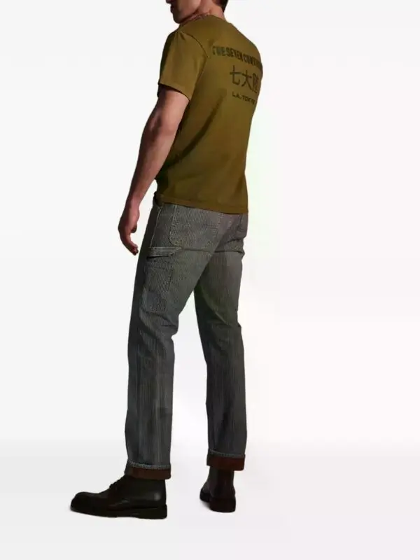 SEVEN Sid Stripe-pattern Carpenter Trousers