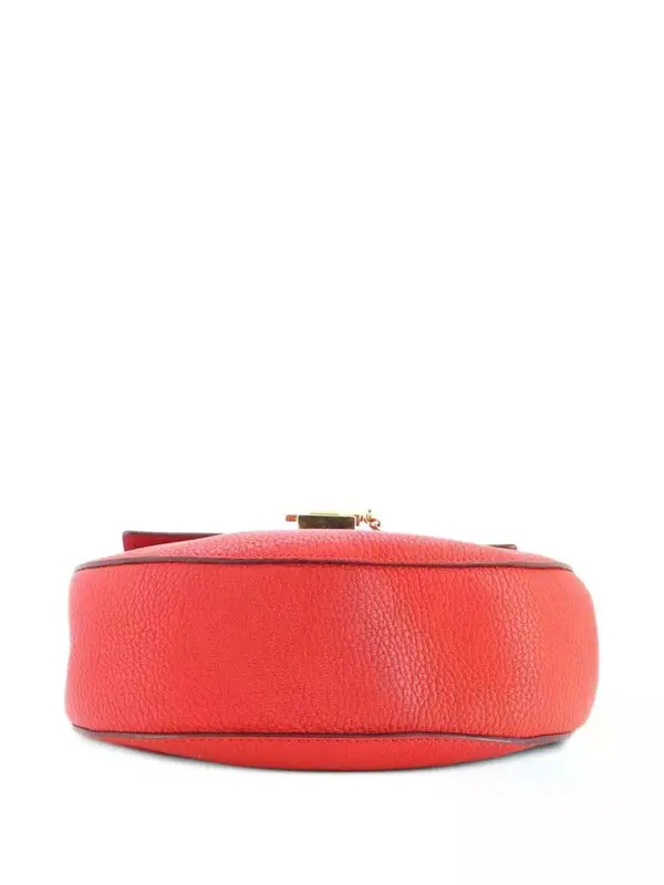 Chloé Drew Leather Small Crossbody Bag - Red
