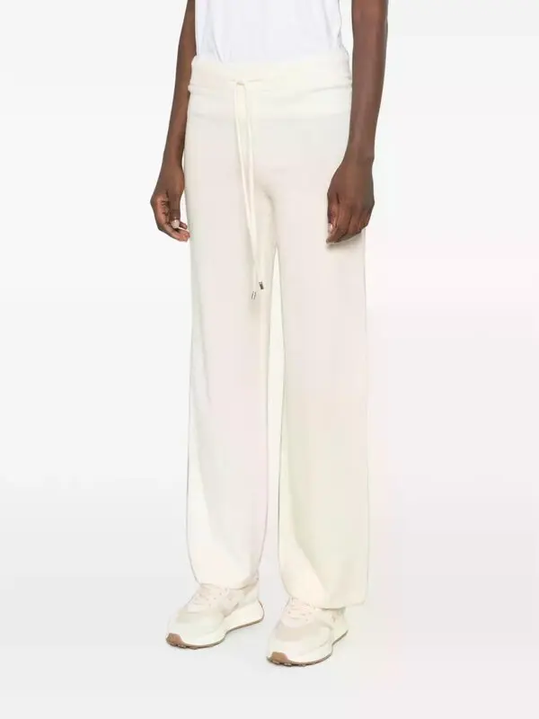 ERMANNO FIRENZE Drawstring-waist Fine-knit Trousers