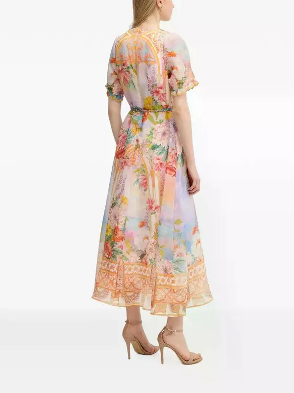 Hale Bob Cyrilla Floral-print Belted Maxi Dress