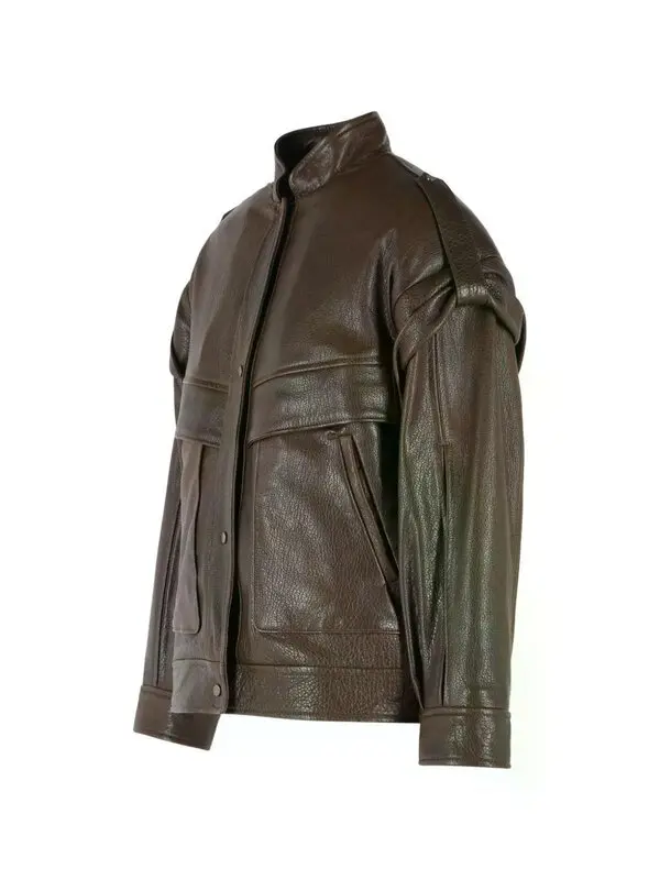 SALVATORE SANTORO Leather Bomber Jacket