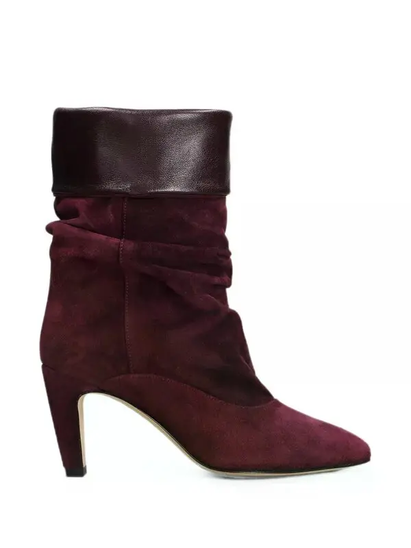 THE SELLER Suede Ankle Boots - Red