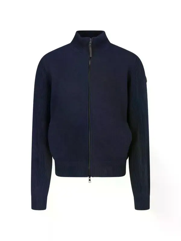 Moncler Wool & Cashmere Zip-up Cardigan