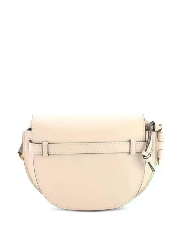 Loewe Gate Dual Shoulder Bag Leather Mini Crossbody Bag - Neutrals