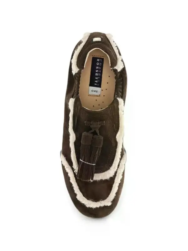 Fratelli Rossetti Tassel Shearling-trim Loafers