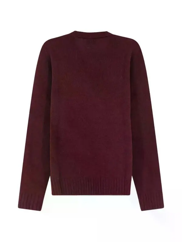 ALYSI Crew-neck Ribbed-trim Sweater