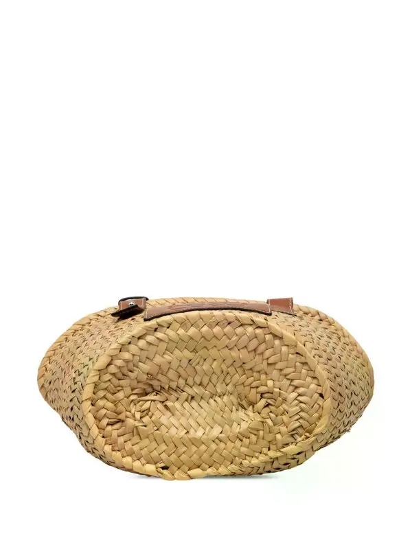 Loewe 2020 Small Raffia Anagram Basket Tote Bag