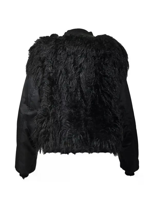 FILTH Faux-fur Trim Bomber Jacket