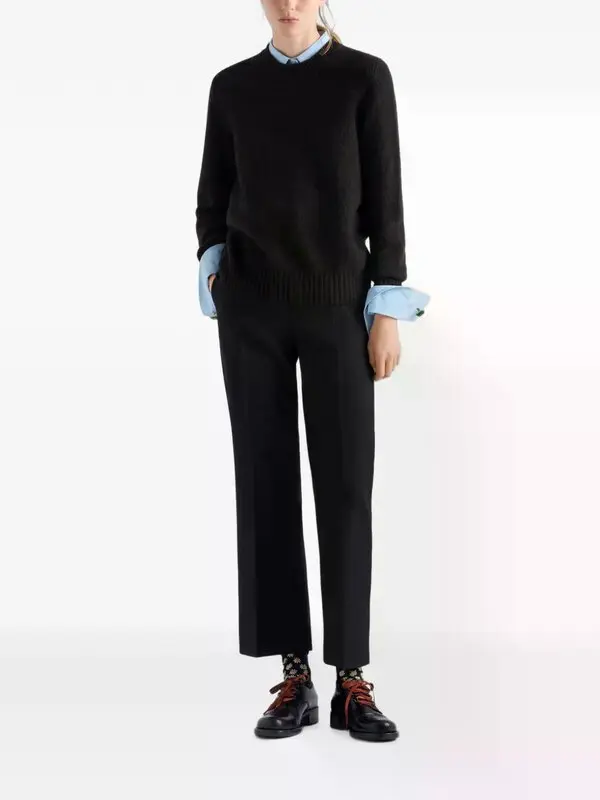 Prada Wool And Cashmere Crew-neck Sweater