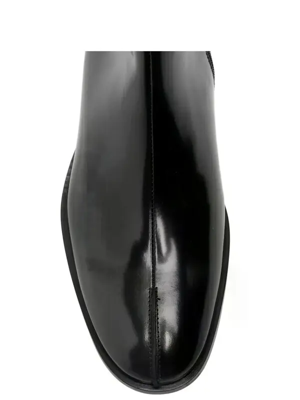 MAISON MARGIELA Polished Finish Almond-toe Ankle Boots