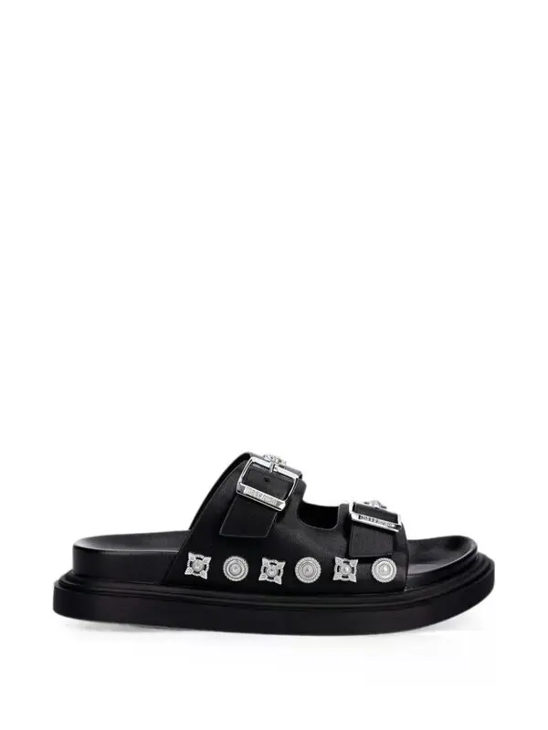 Just Cavalli Stud-embellished Buckle-fastening Sandals - Black