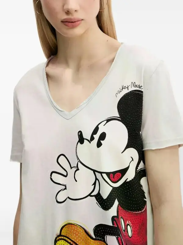 Desigual Graphic-print V-neck T-shirt