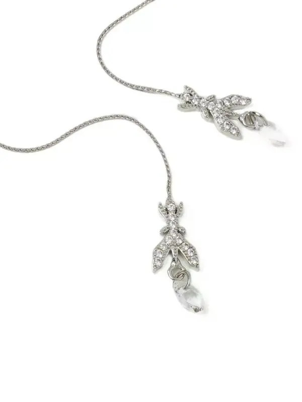 Patrizia Pepe Fly Crystal-embellished Threader Earrings