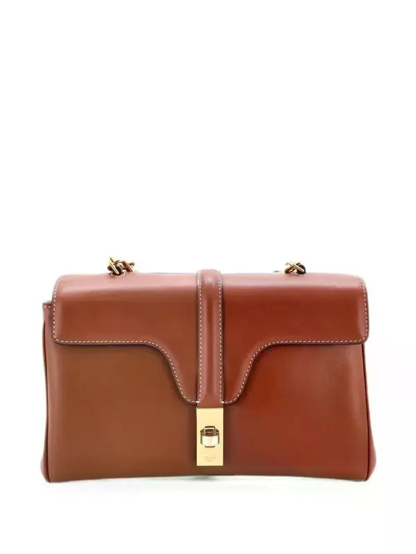 Celine Soft 16 Bag Smooth Calfskin Teen Shoulder Bag - Brown