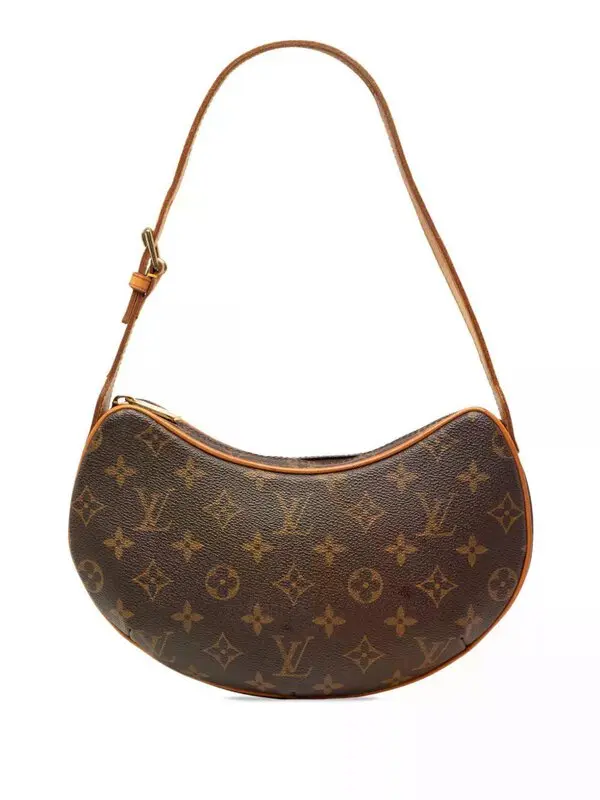 LOUIS VUITTON 2003 Monogram Croissant Pm Hobo Bag - Brown