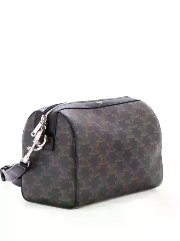 Celine Convertible Zip Boston Bag Triomphe Coated Canvas Mini Travel Bag