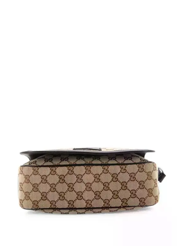 Gucci Flap Messenger Bag Gg Canvas Small Crossbody Bag