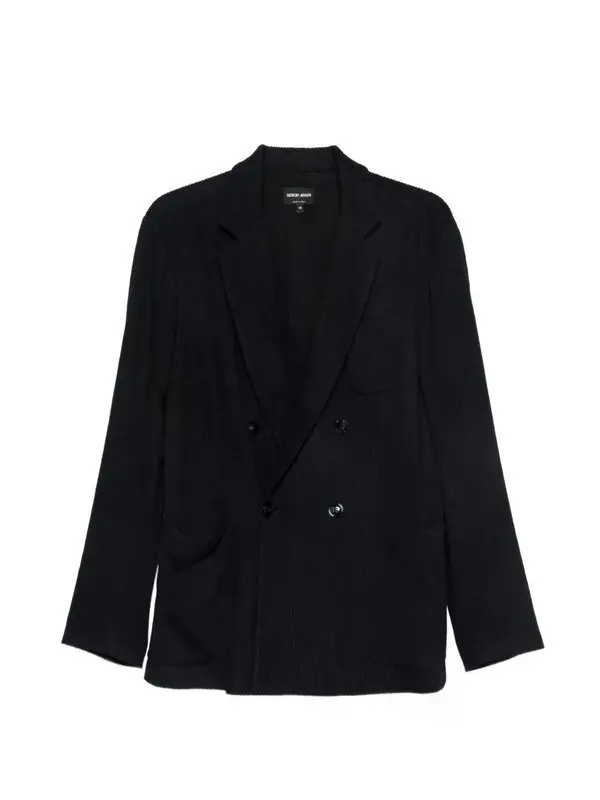 Giorgio Armani Double-breasted Pinstripe Blazer