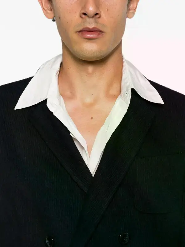 Giorgio Armani Double-breasted Pinstripe Blazer