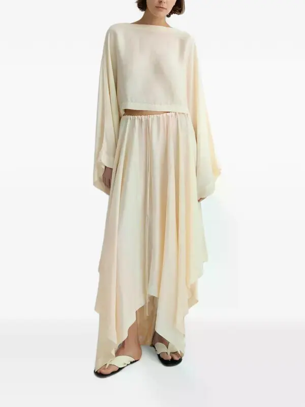 Bondi Born Ardea Hammered-satin Top