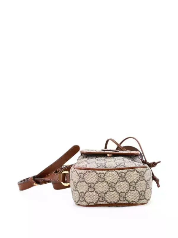 Gucci Interlocking G Patch Gg Coated Canvas Mini Bucket Bag