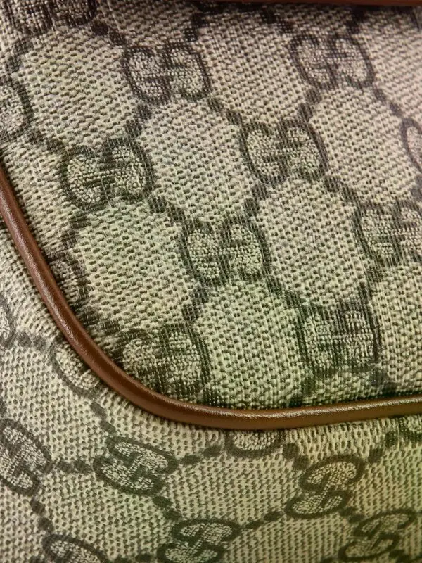Gucci Interlocking G Patch Gg Coated Canvas Mini Bucket Bag