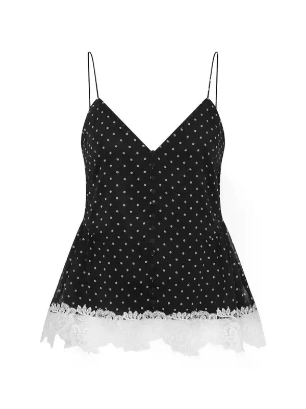 ROTATE BY BIRGER CHRISTENSEN Laceband Camisole - Black