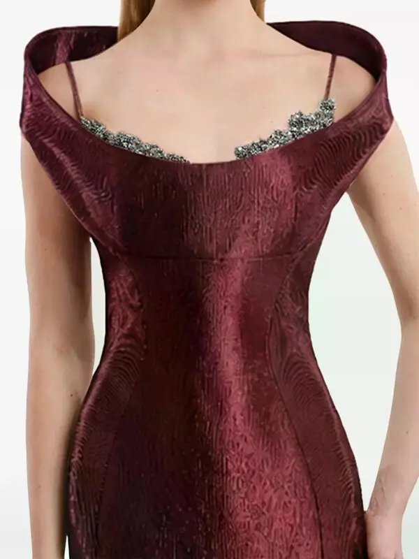 GEMY MAALOUF Sculpted Mermaid Gown - Red