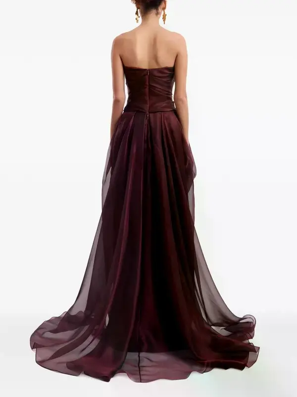 GEMY MAALOUF Strapless Draped Gown